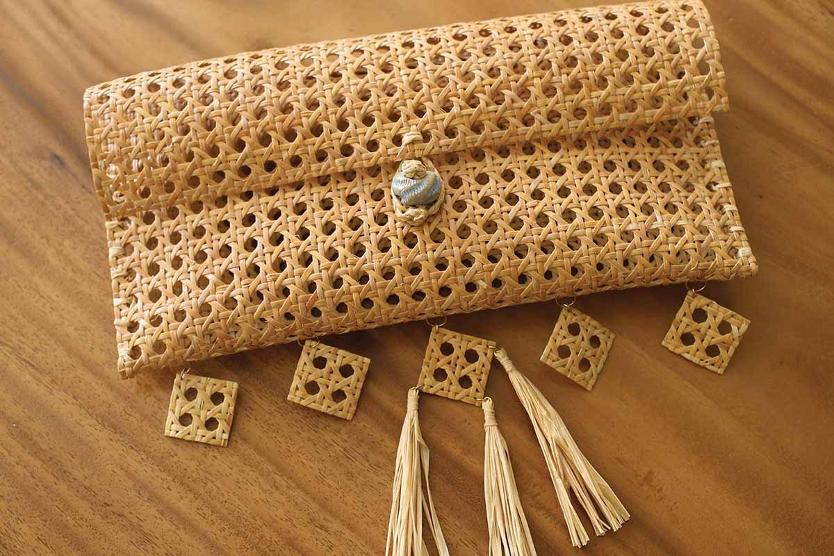 Great Finds: Tasseled Cane Clutch by STUFF - Living Barbados